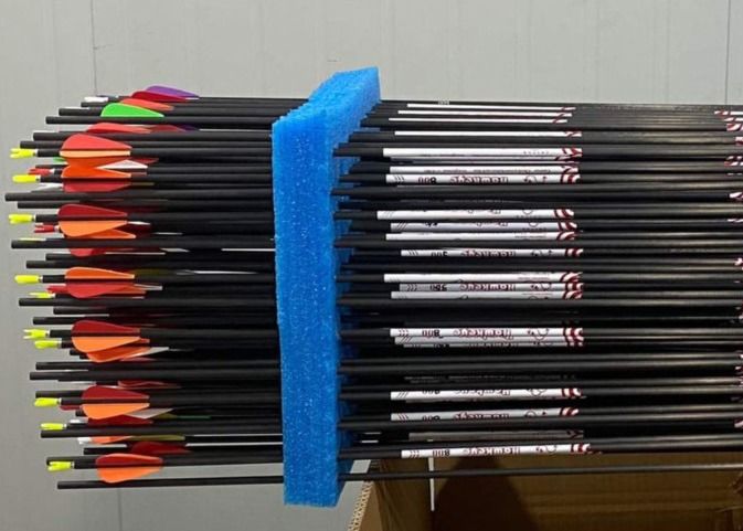 144 Arrows Pack,Id.165",4.2mm 1.75" Vanes Fletched Hawkeye Small Target ...