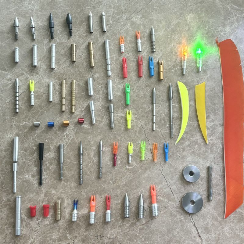 Arrow Component Screw In Points,Arrow Inserts,Nock, Feathers,Lighted ...