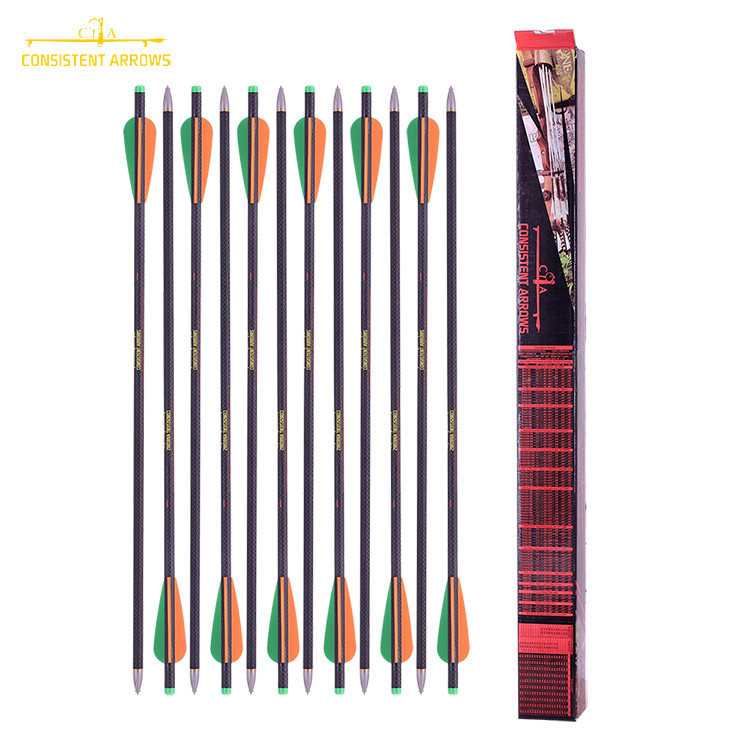Hunting Arrows Id .300" ,7.62mm 18/20/22" 0.001" Straightness 3K Cross ...